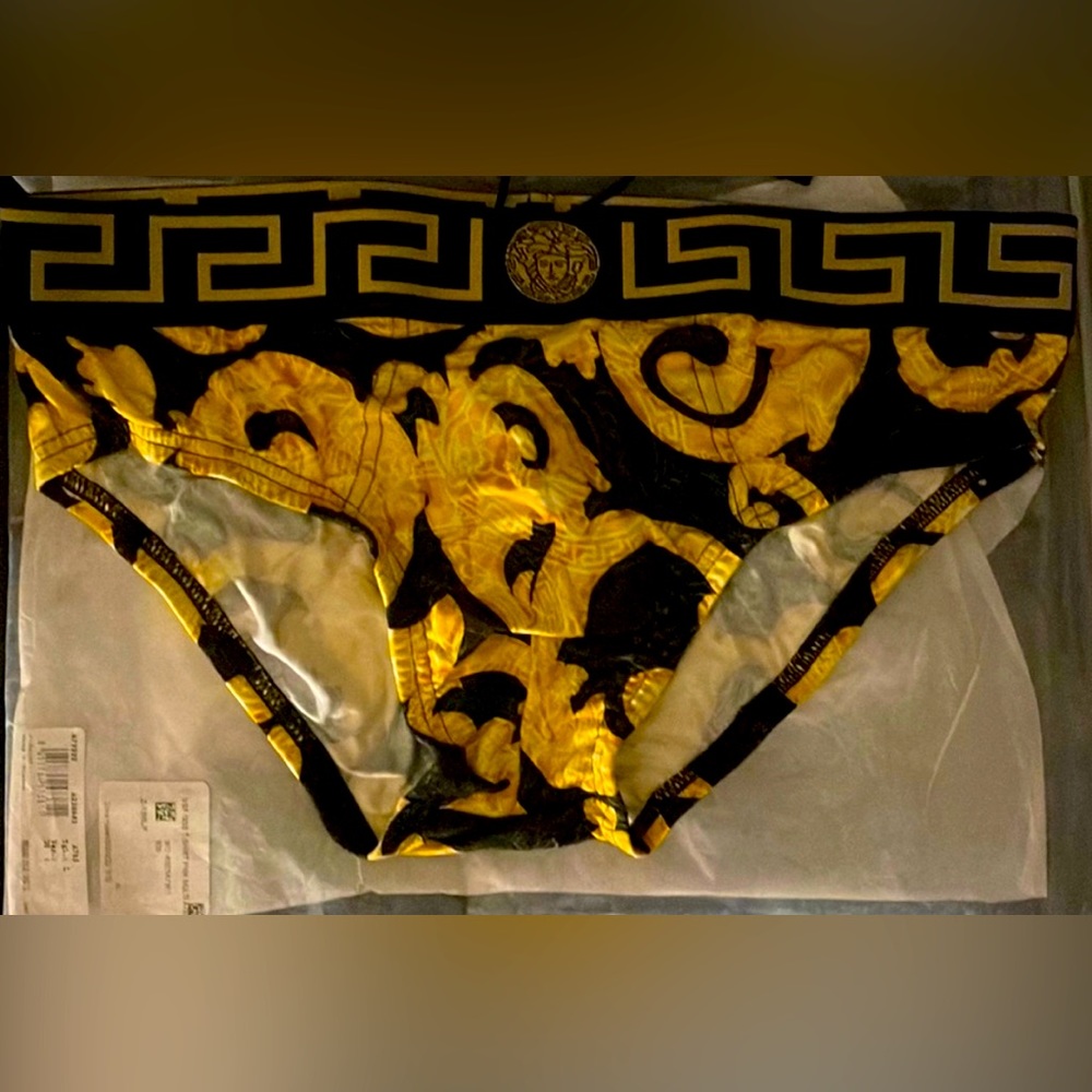 Versace Baroque Medium Slip Boxes Brief - Gem